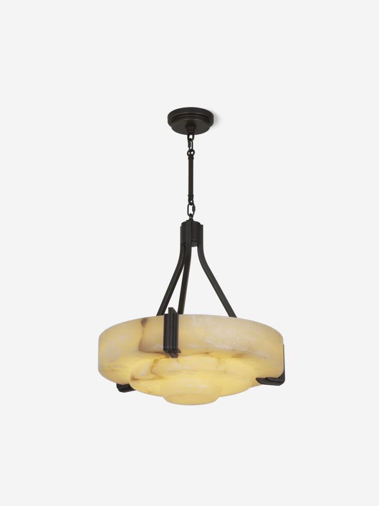 Alabaster Lang Pendant - Art Deco Ceiling Light