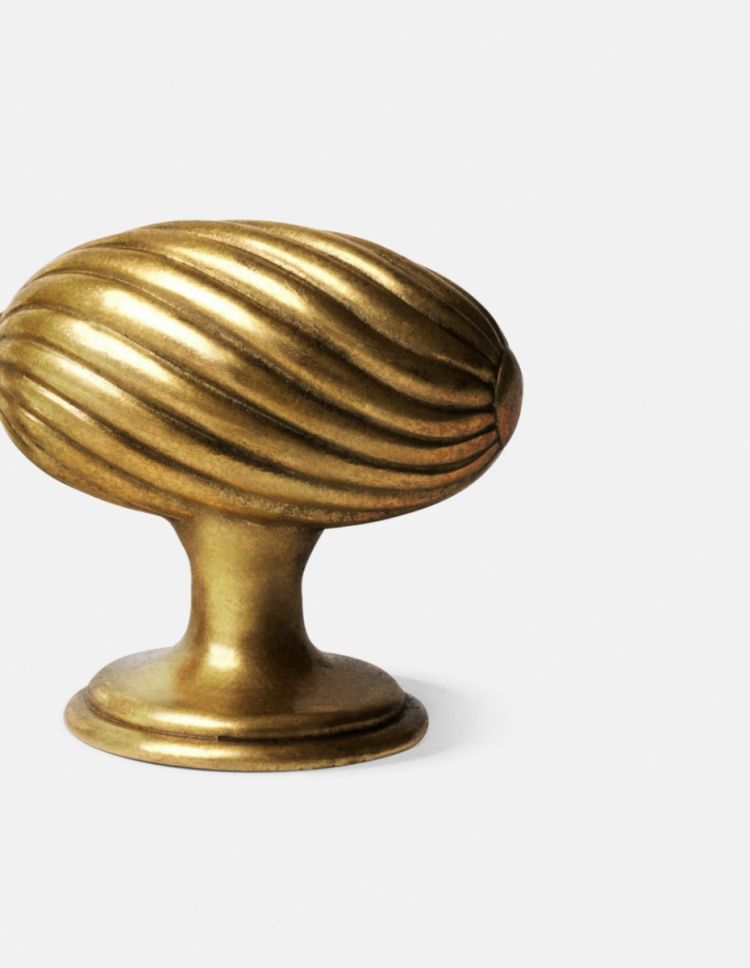 Blimp Cupboard Knob - Solid Brass Cabinet Handle