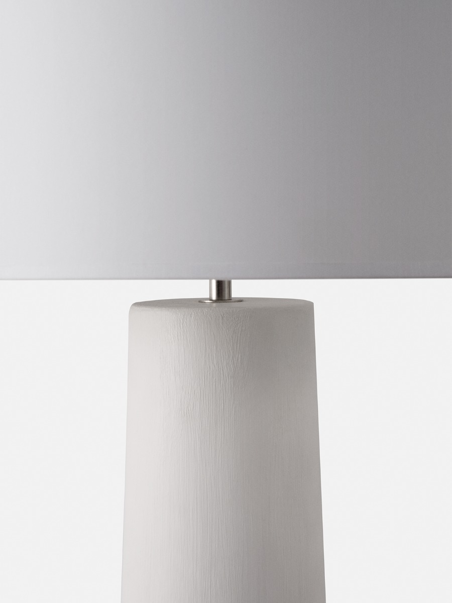 Frank Light - Plaster Table Lamp by Collier Webb Available in Two Sizes